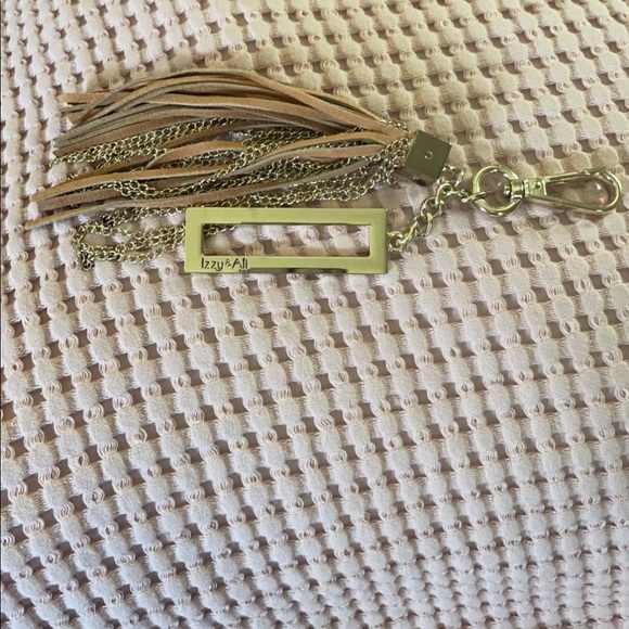 Izzy & Ali | Accessories | Izzy Ali Vegan Leather And Gold Tassel ...